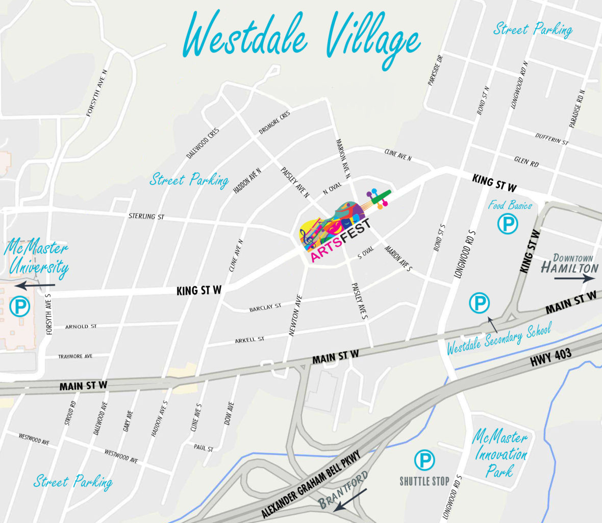 Westdale Parking Map